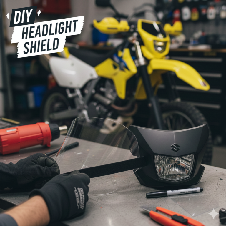 DIY DRZ Headlight Cover - USDualSports