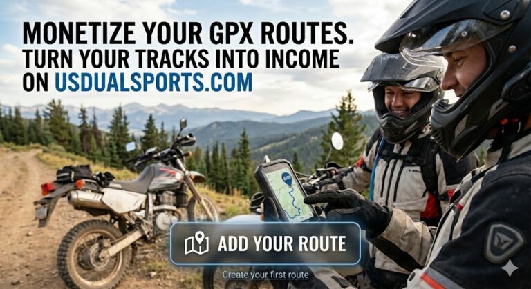 Adventure Motorcycle GPX Map - USDualSports